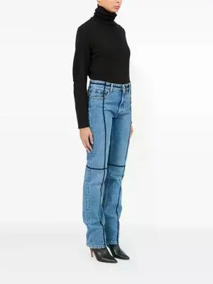 MAISON MARGIELA Contrast Stitch Straight Leg Jeans