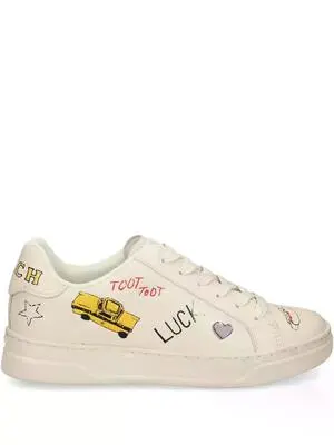 COACH Leather Lace-up Sneakers - Neutrals
