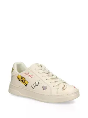 COACH Leather Lace-up Sneakers - Neutrals