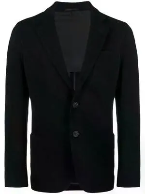 Giorgio Armani Single-breasted Herringbone Blazer
