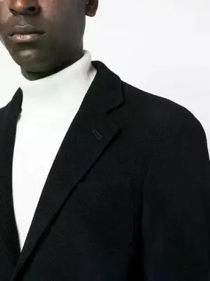 Giorgio Armani Single-breasted Herringbone Blazer