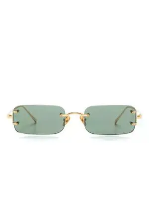 Linda Farrow Taylor Rectangle Rimless Sunglasses