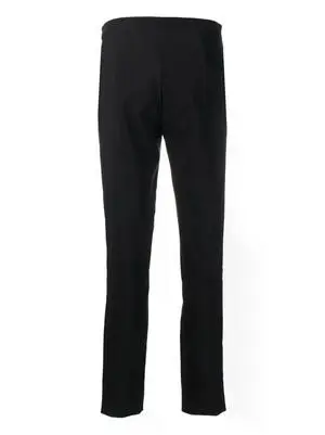 GENNY Stretch Front Slit Cropped Trousers