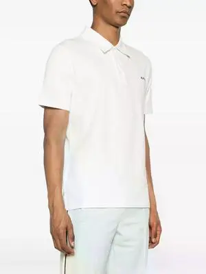 A.p.c. Carter Cotton Piqué Polo Shirt - White