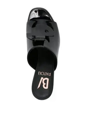 PATOU X Bettina Vermillon Glossy Anitta 110mm Mules