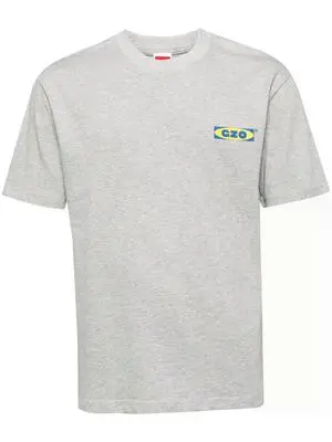 GROUND ZERO Logo-print Cotton T-shirt - Grey