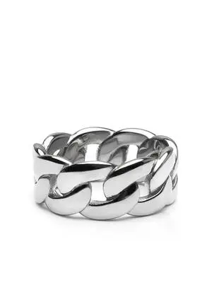 NIALAYA JEWELRY Chain-link Ring - Silver