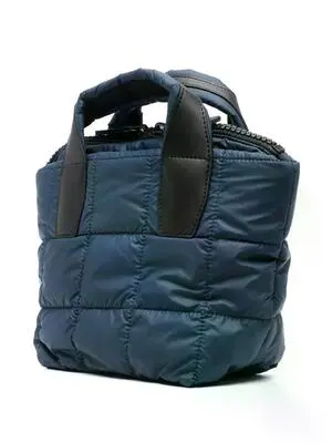 VEECOLLECTIVE Quilted Recycled Nylon Porter Tote - Blue