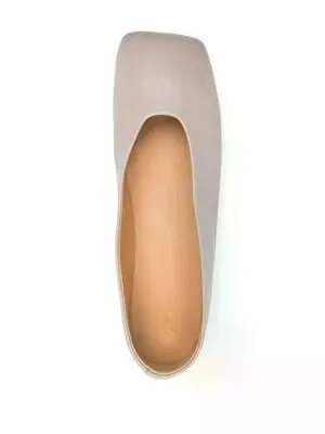 Marsèll Coltellaccio Leather Ballerina Shoes - Grey