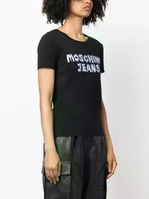 Moschino Logo Print Cotton T-shirt