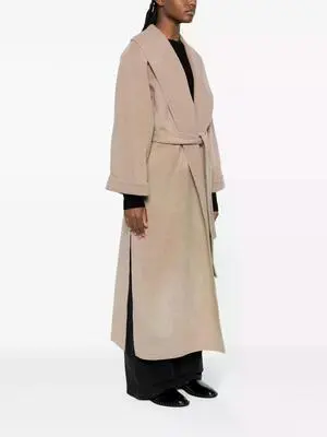 BY MALENE BIRGER Belted Wool Coat - Neutrals