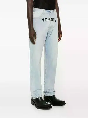 VTMNTS Embroidered Logo Cotton Jeans