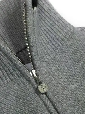 BARRIE Cashmere Zip-up Collar