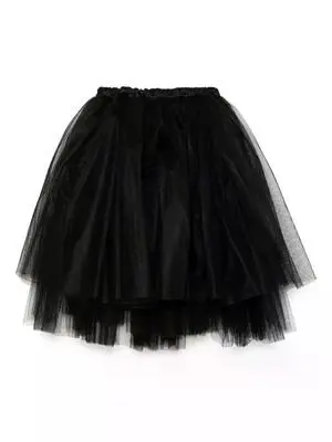 Comme Des Garçons A-line Tulle Skirt - Black