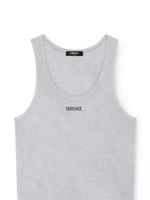 Versace Cotton Ribbed Tank Top