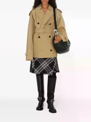Burberry Belted Cotton Trench Coat