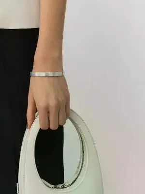 Le Gramme Sterling 23 Gramme Guilloché Pyramid Bracelet - Silver