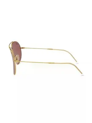 Ray-ban Aviator Sunglasses With -tone Frame - Gold