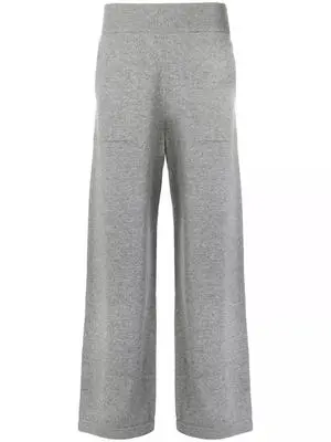 BARRIE Flared Knitted Trousers - Grey