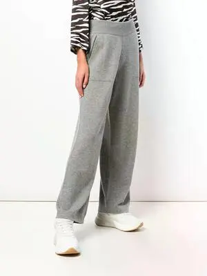 BARRIE Flared Knitted Trousers