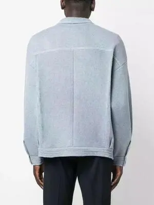 BARRIE Oversized Denim Jacket - Blue