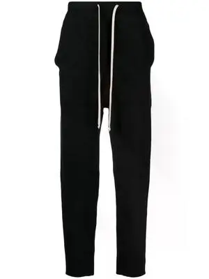 Rick Owens Drawstring-waist Cashmere Trousers - Black