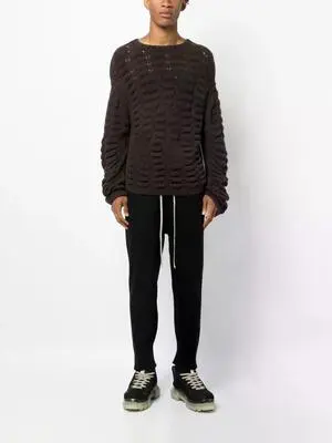 Rick Owens Drawstring-waist Cashmere Trousers