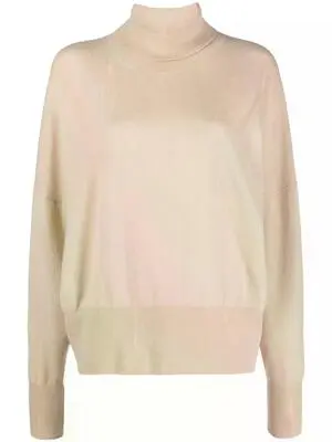TOTEME Roll Neck Cashmere Jumper - Neutrals