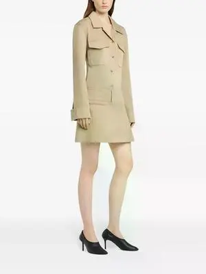 COURREGES Belted Pleated Mini Skirt