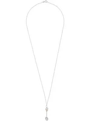 TRUE ROCKS Skull High Bump Necklace - Silver