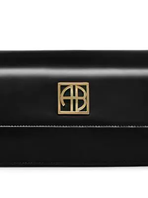 ANINE BING Logo Plaque Leather Cross Body Bag