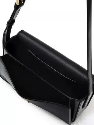 ANINE BING Logo Plaque Leather Cross Body Bag
