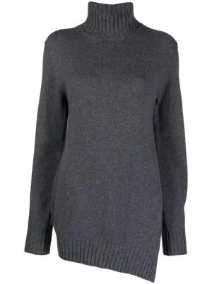 JIL SANDER Asymmetric Waffle Knit Jumper