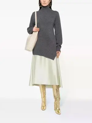 JIL SANDER Asymmetric Waffle Knit Jumper