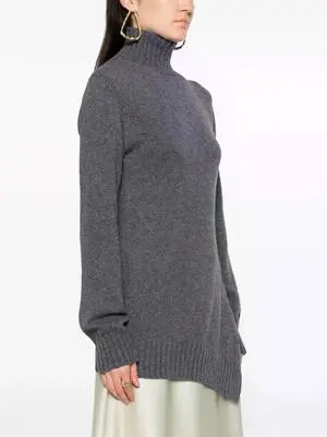 JIL SANDER Asymmetric Waffle Knit Jumper