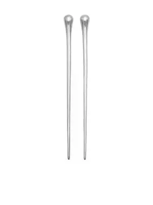 HUGO KREIT Chard Drop Earrings - Silver