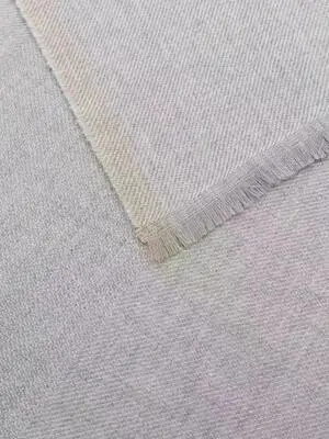 Brunello Cucinelli Contrast-trim Frayed-edge Scarf - Grey