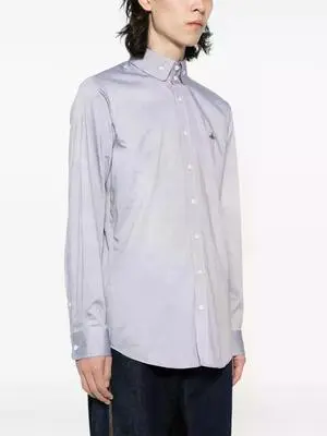 VIVIENNE WESTWOOD Embroidered-orb Cotton Shirt