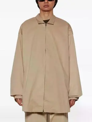 Fear Of God Logo-patch Zip-up Shirt Jacket