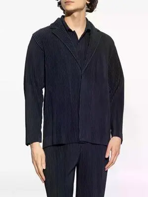 Issey Miyake Pleated Single-breasted Blazer