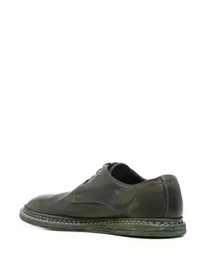Guidi Forest Leather Derby Shoes - Green