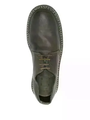 Guidi Forest Leather Derby Shoes - Green