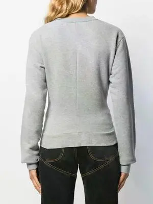 BEN TAVERNITI UNRAVEL PROJECT Crewneck Sweatshirt With Wrap Detail