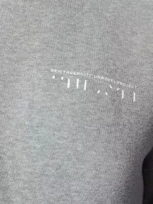 BEN TAVERNITI UNRAVEL PROJECT Crewneck Sweatshirt With Wrap Detail