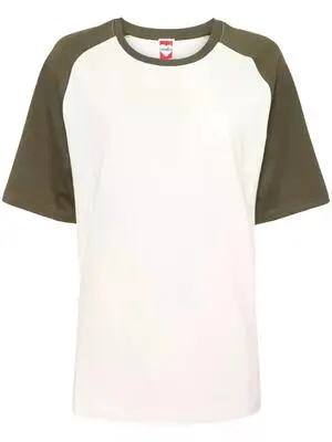 GROUND ZERO Logo-print Cotton T-shirt - Neutrals