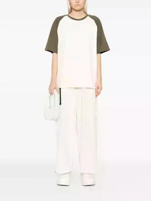 GROUND ZERO Logo Print Cotton T-shirt - Neutrals