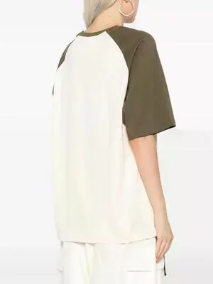 GROUND ZERO Logo Print Cotton T-shirt - Neutrals