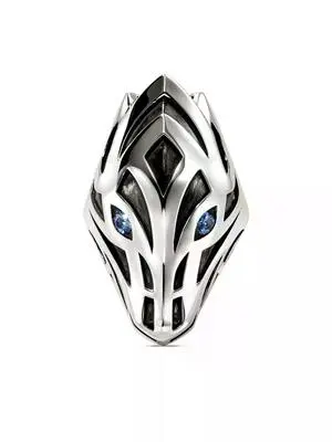 John Hardy Sterling Naga Sapphire Ring - Silver