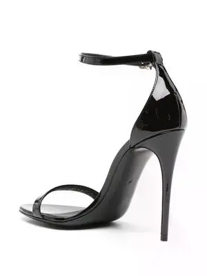 Dolce & Gabbana Patent Leather Stiletto Heeled Sandals