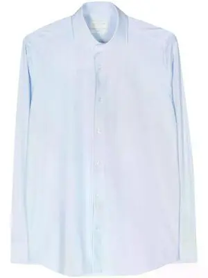 DELL'OGLIO Geometric-pattern Classic-collar Shirt